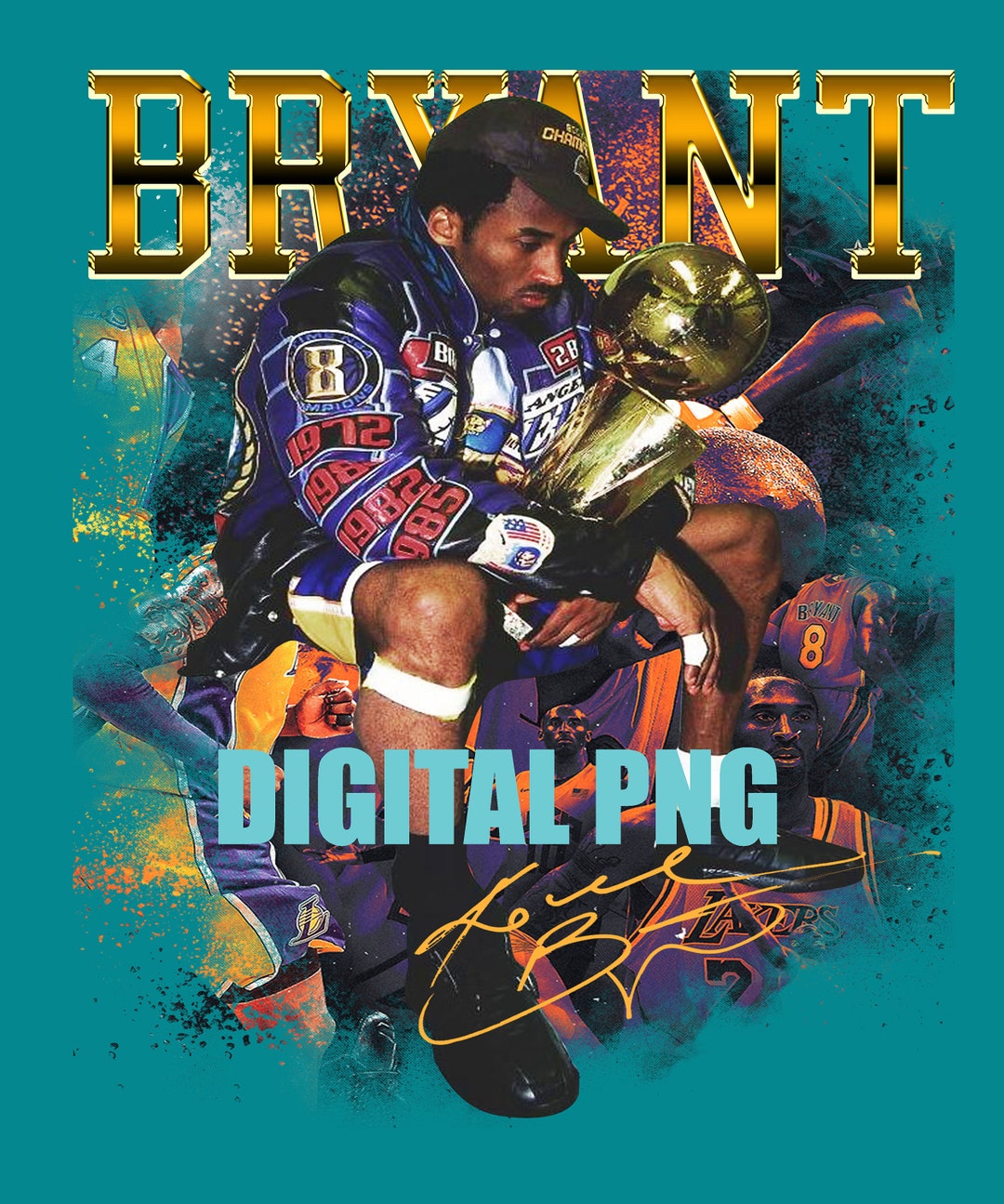 Kobe Bryant Design, Instant Download - Etsy Australia