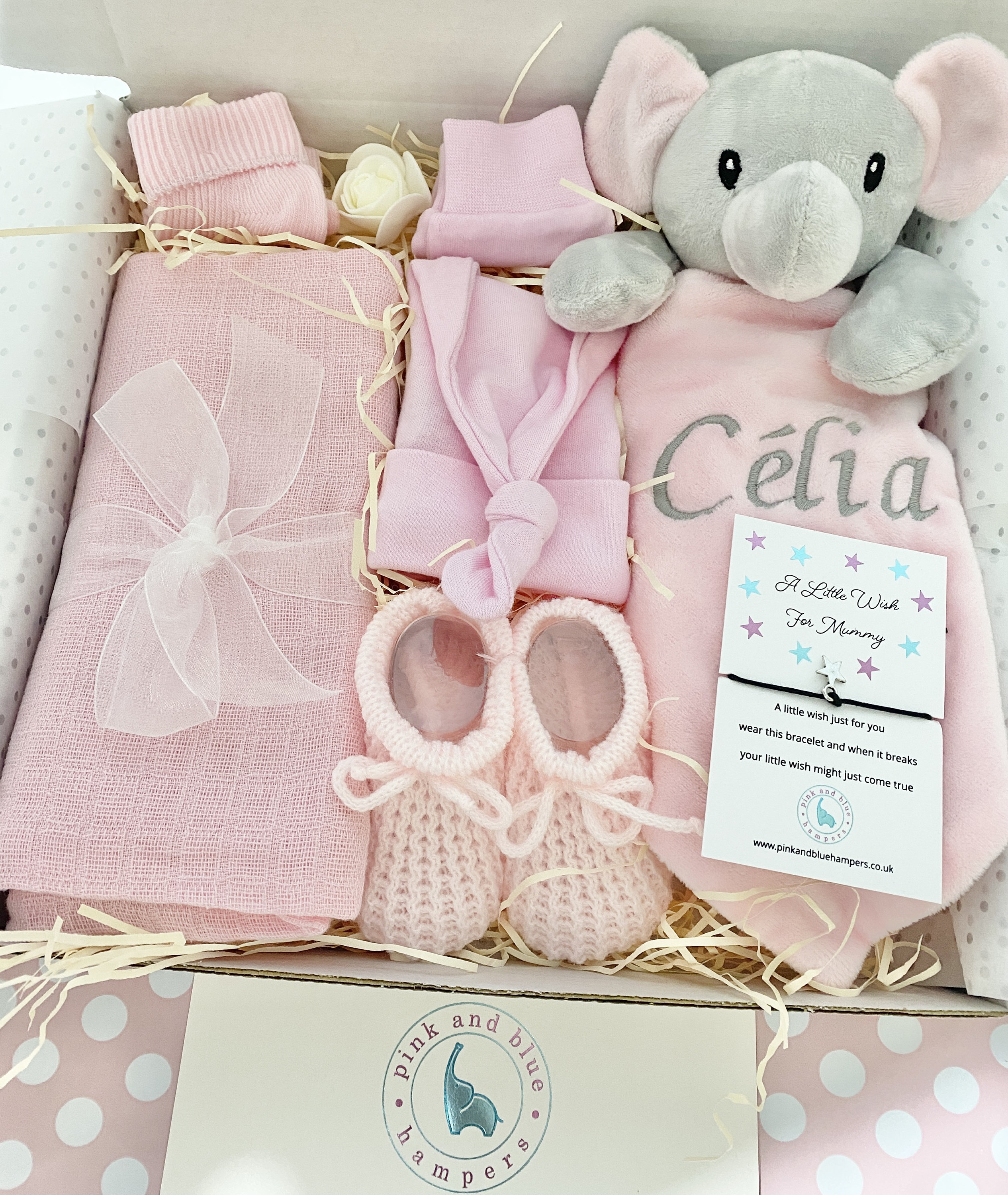 Personalised Baby Girl Gift Set, New Baby Gift, Baby Shower Gift, Name ...