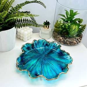 Resin Clam Bowl/ Resin Decorative Bowl/ Clam Shell Display Bowl/ Beach ...