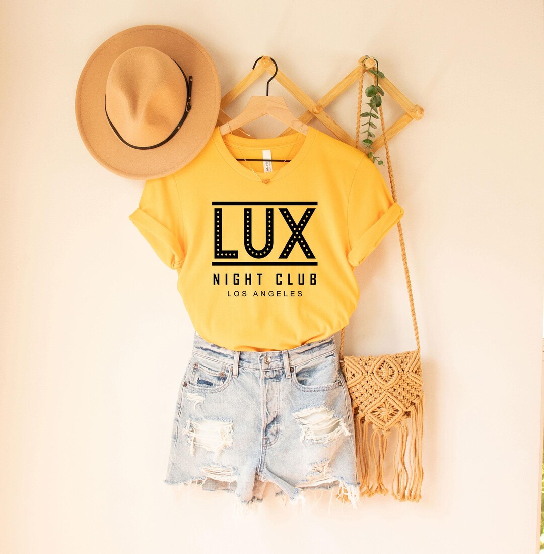 Lux Nightclub Tee,lux Nightclub Shirt, Lux Night Club Los Angeles T ...