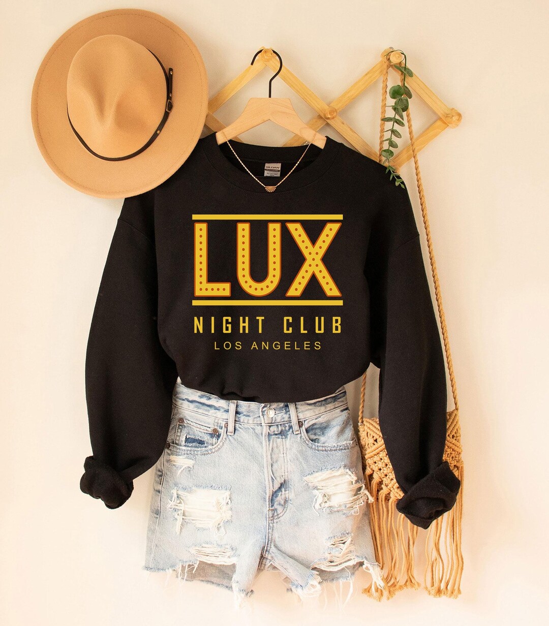 Lux Nightclub Sweatshirt,lux Nightclub Shirt, Lux Night Club Los ...