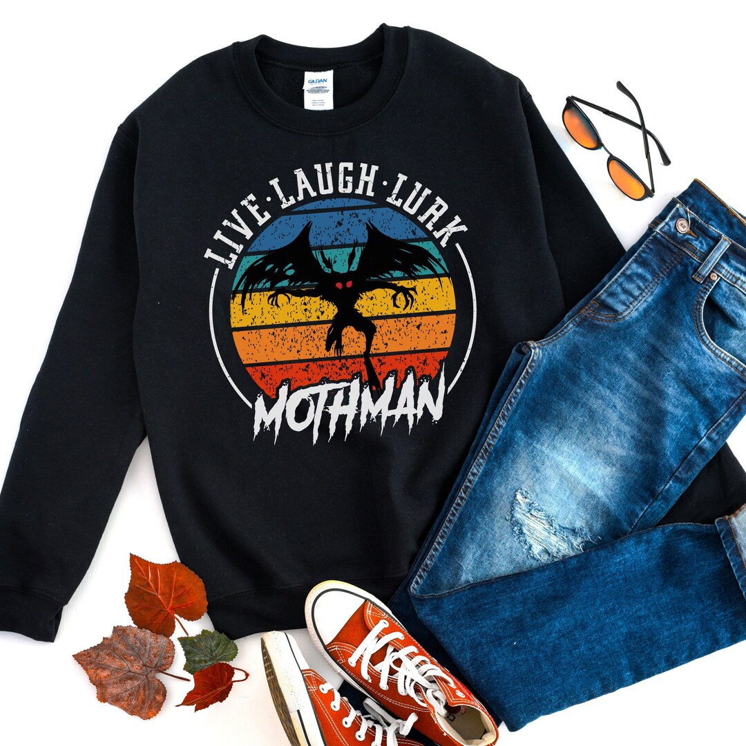 Mothman Sweater,mothman Tshirt, Mothman Forever Cryptid Tshirt, Mothman ...