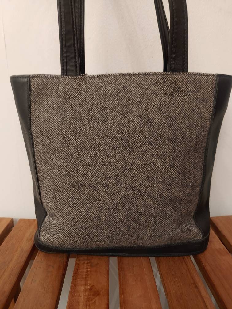 Vintage Coach Bleeker Tweed Purse Navy Blue 6127 - Etsy