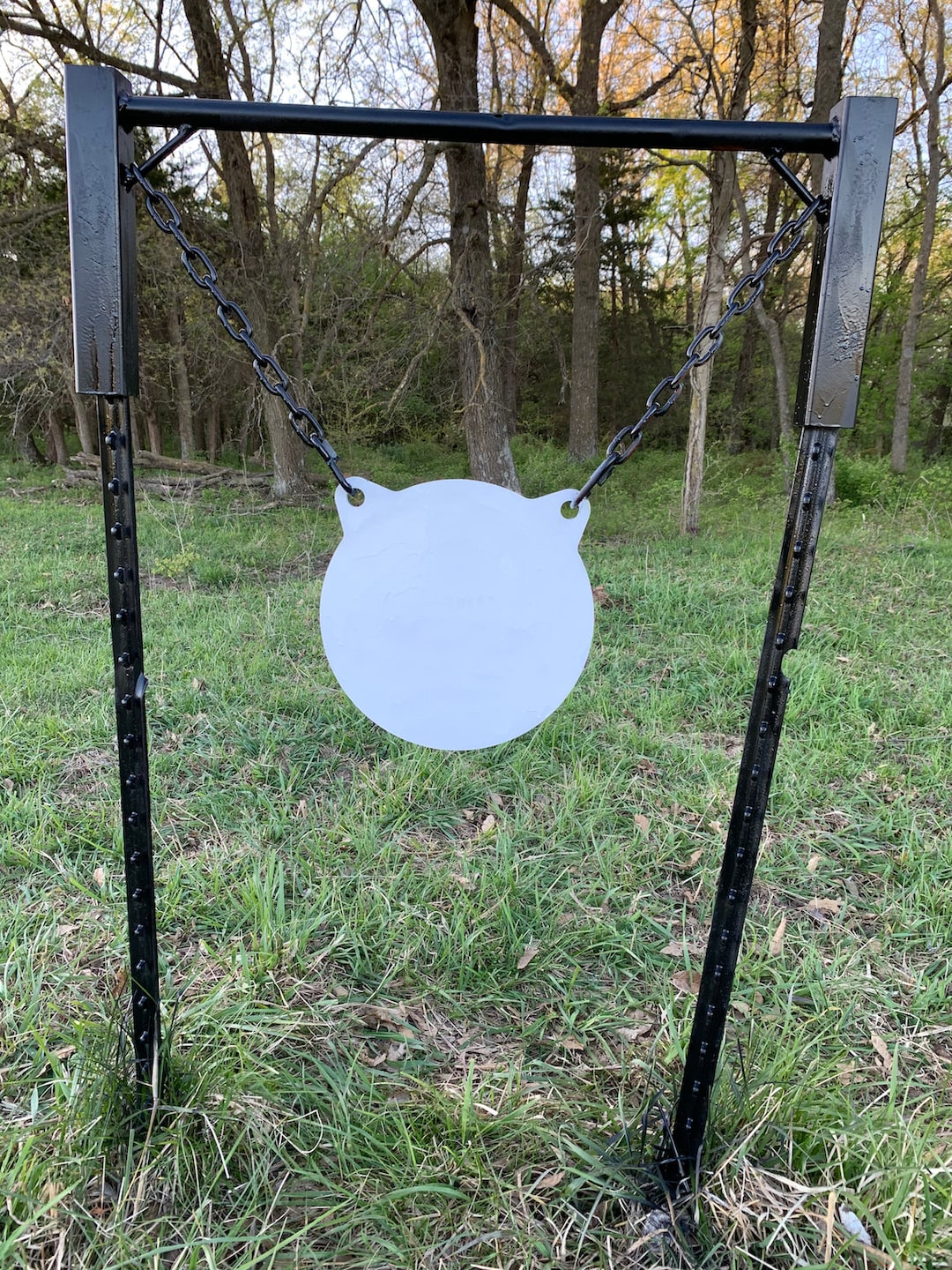 8 Inch Round Gong Steel Target - Etsy