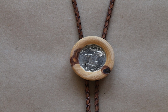 Bolo Tie Dollar Coin Featuring an Eagle | Etsy