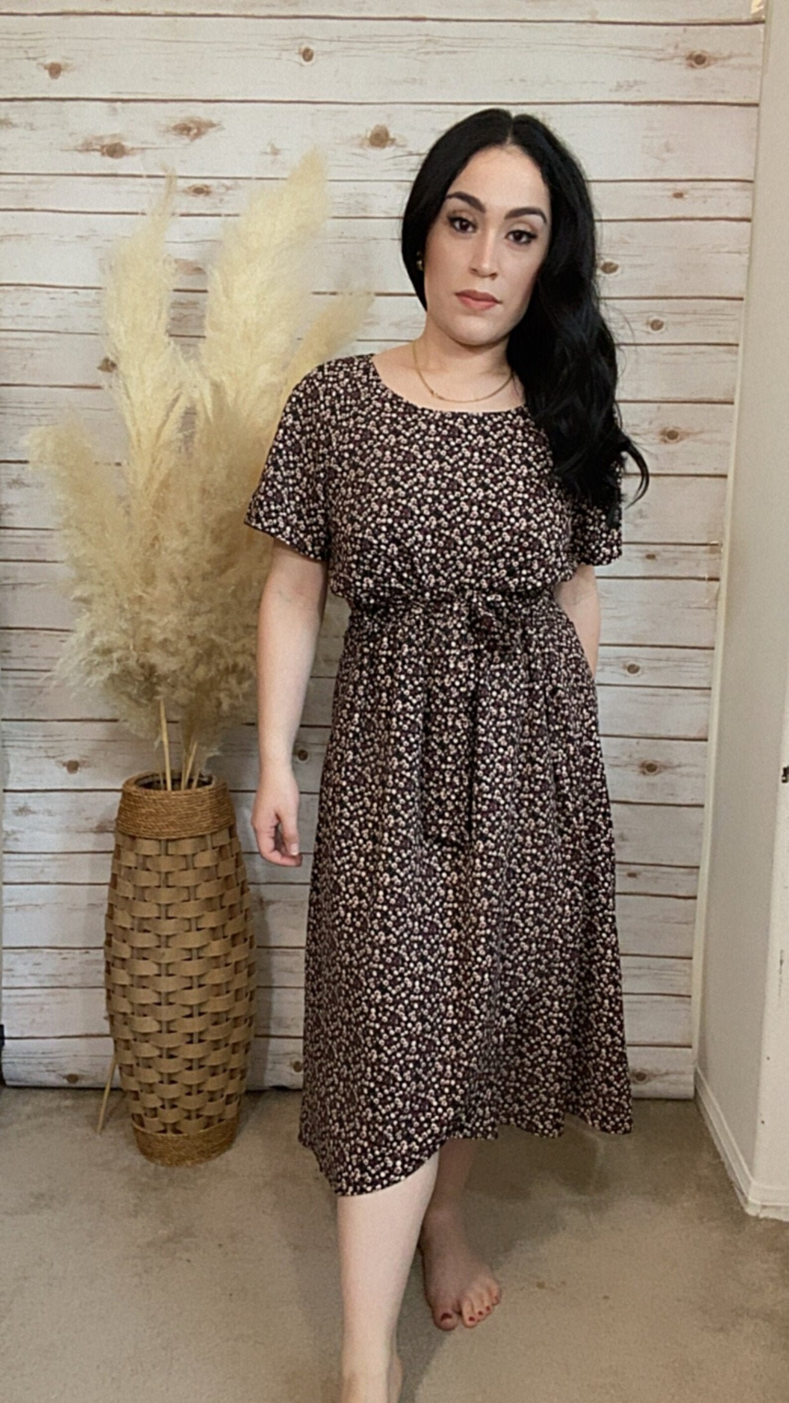 Ruby Floral Print Dress - Etsy