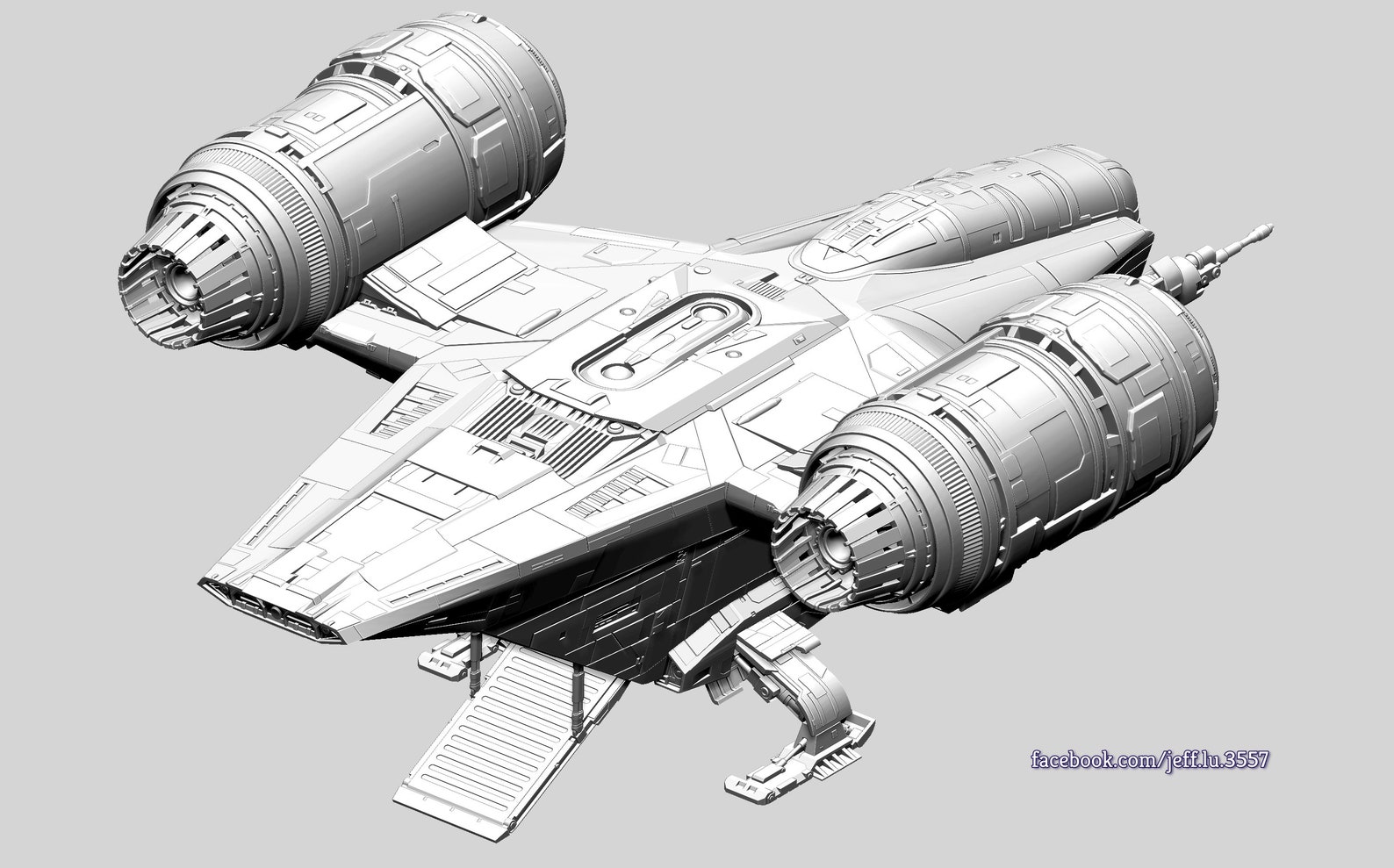 Jeff's Razor Crest STL Files for 3d Printing - Etsy Denmark