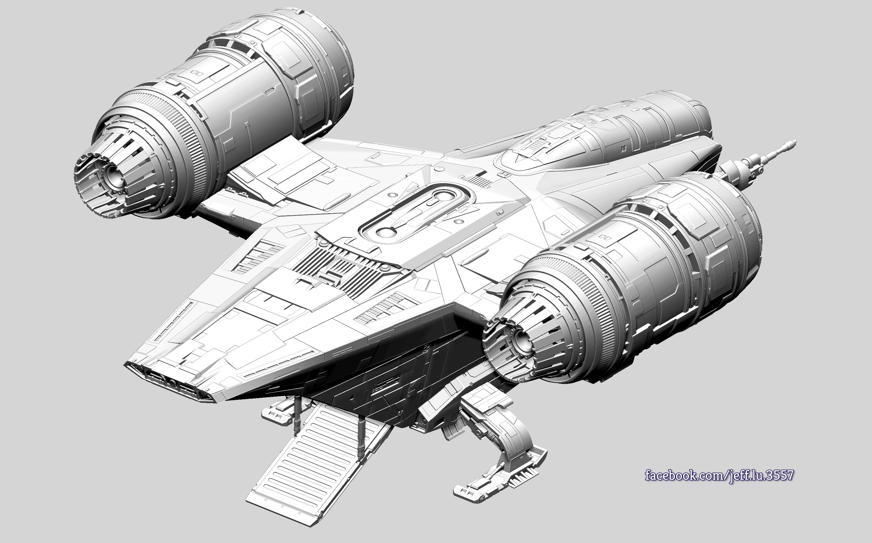 Jeff's Razor Crest STL Files for 3d Printing - Etsy UK