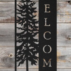 Metal Art Welcome Tree - Etsy