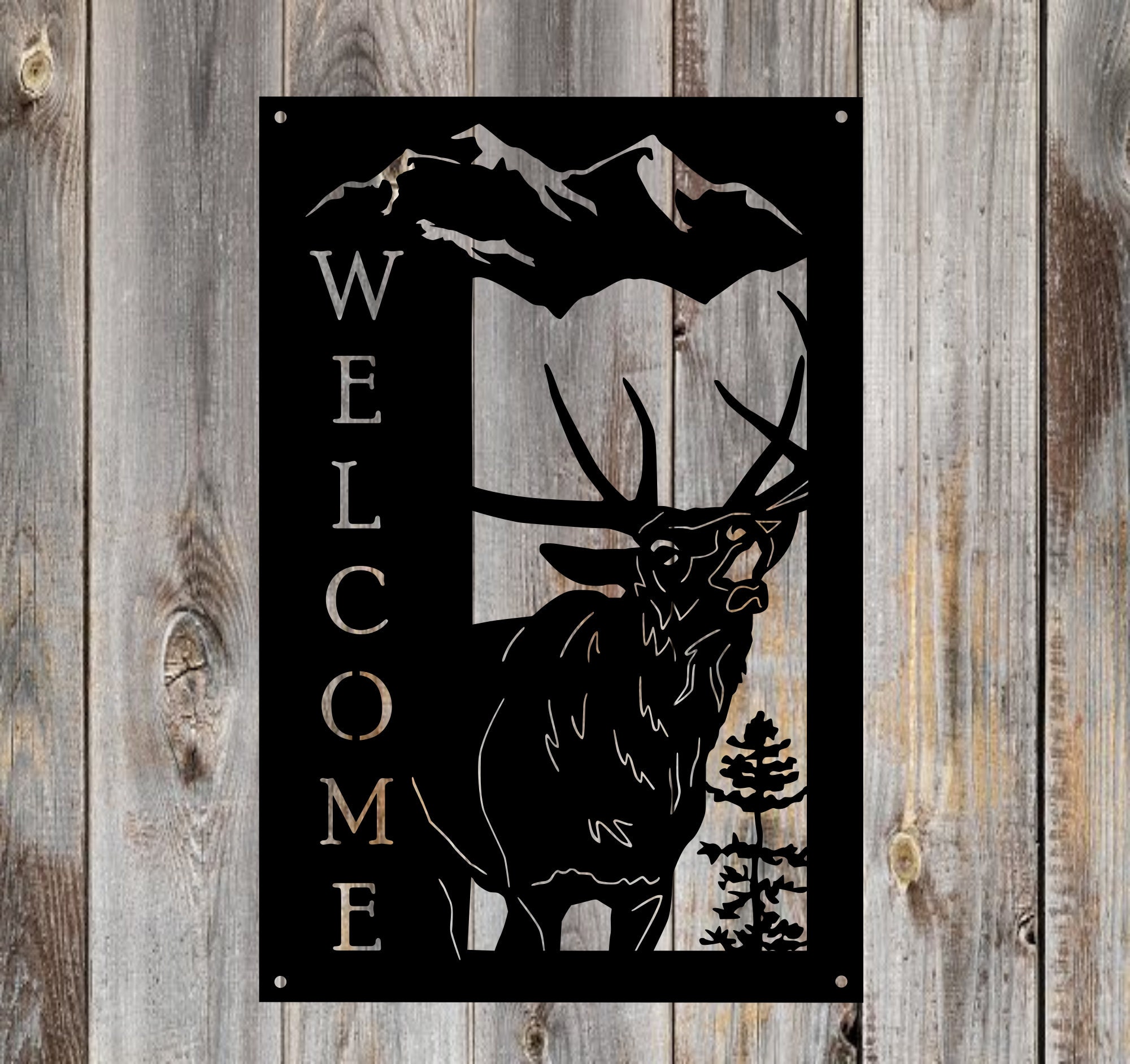 Elk Mountain Welcome Sign - Etsy