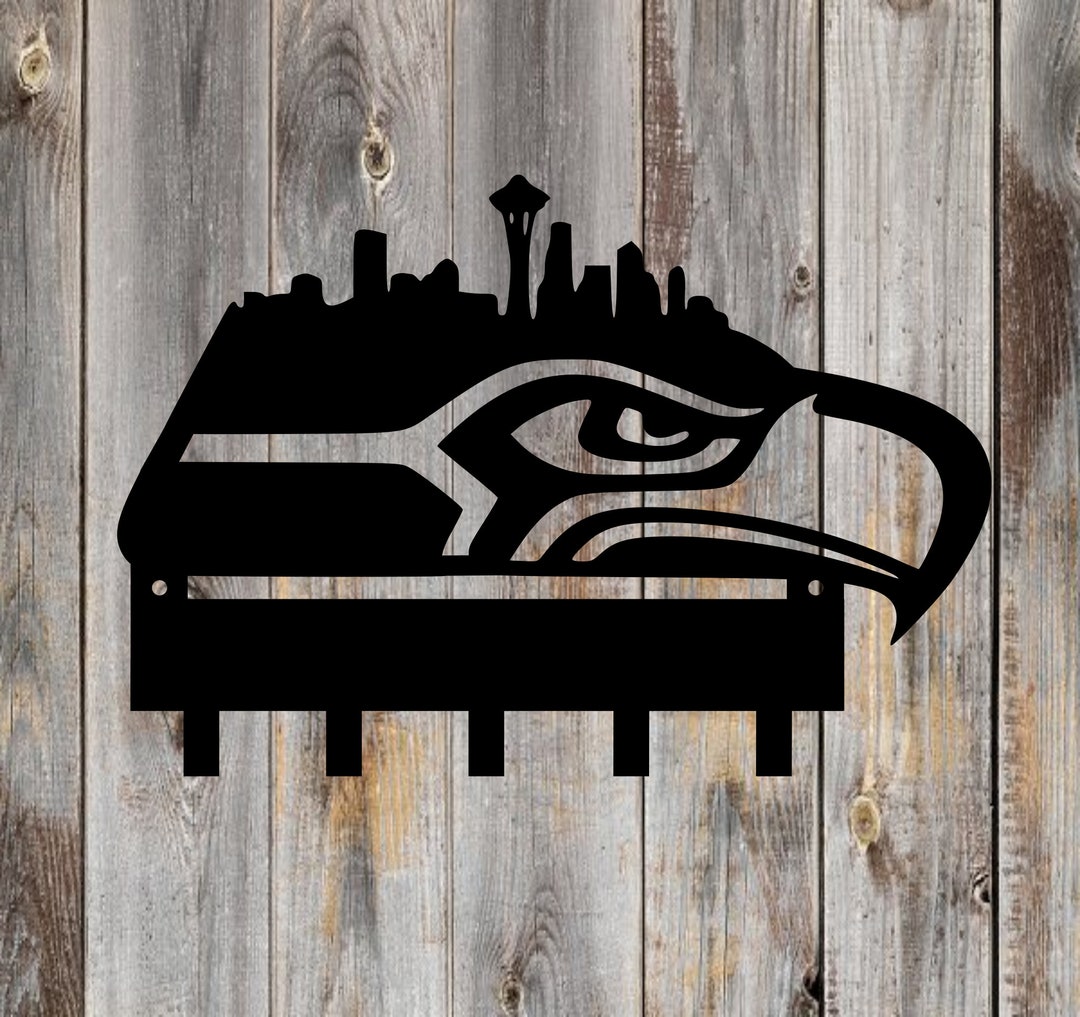 Seattle Style Seahawks Key Holder - Etsy