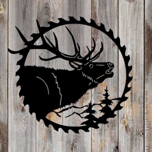 Metal Elk Sign - Etsy