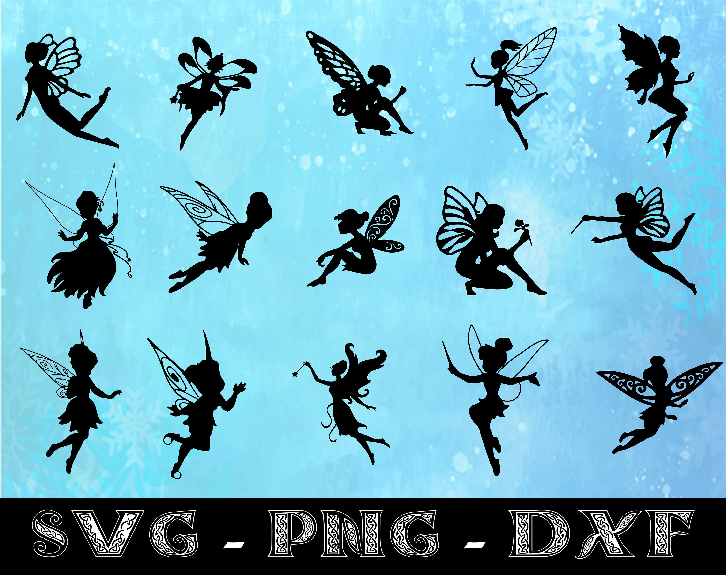 Tinkerbell Svg Png Dxf Fee Svg Png Dxf Disney Prinzessin | Etsy