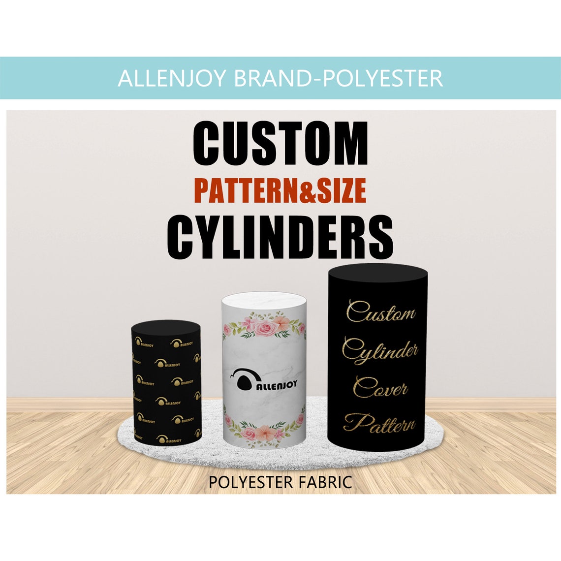 Custom Cylinder Covers With Elastic Bandround Circle - Etsy