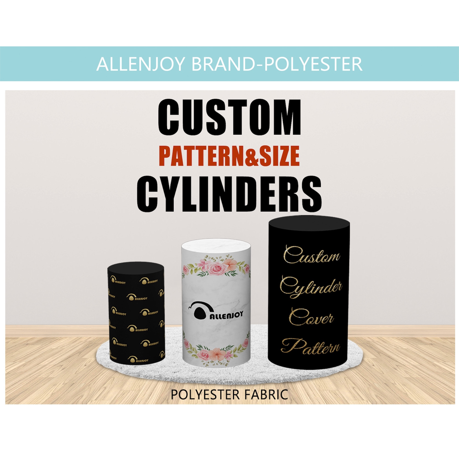 Custom Cylinder Covers With Elastic Bandround Circle - Etsy