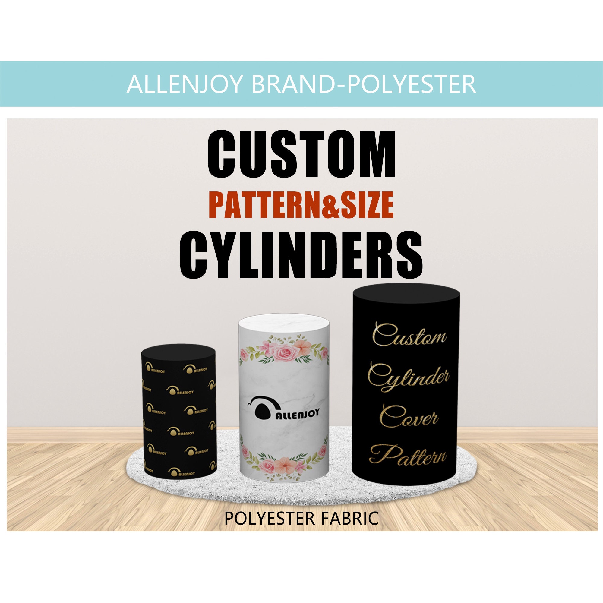 Custom Cylinder Covers With Elastic Bandround Circle - Etsy