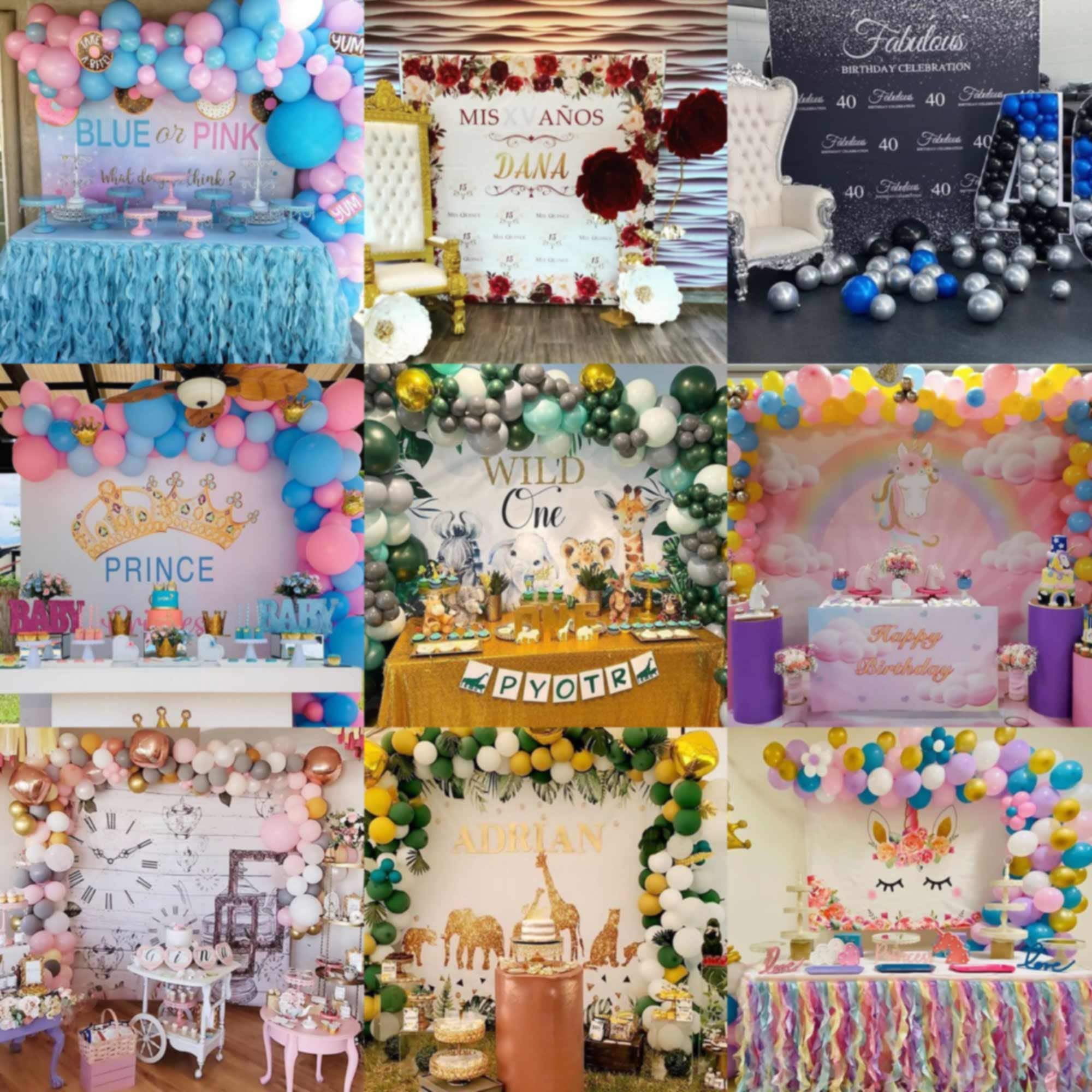 Printed Custom Party Backdrop Wrinkle-resistant Fabric - Etsy