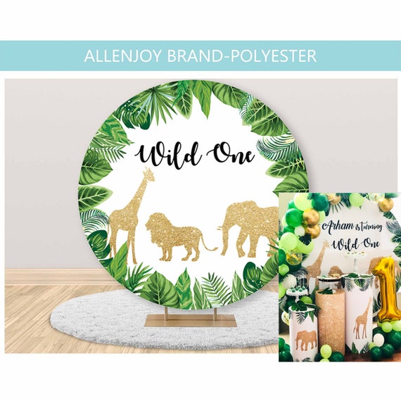 Circle Round Backdrop Coversafari Jungle Round Photography | Etsy