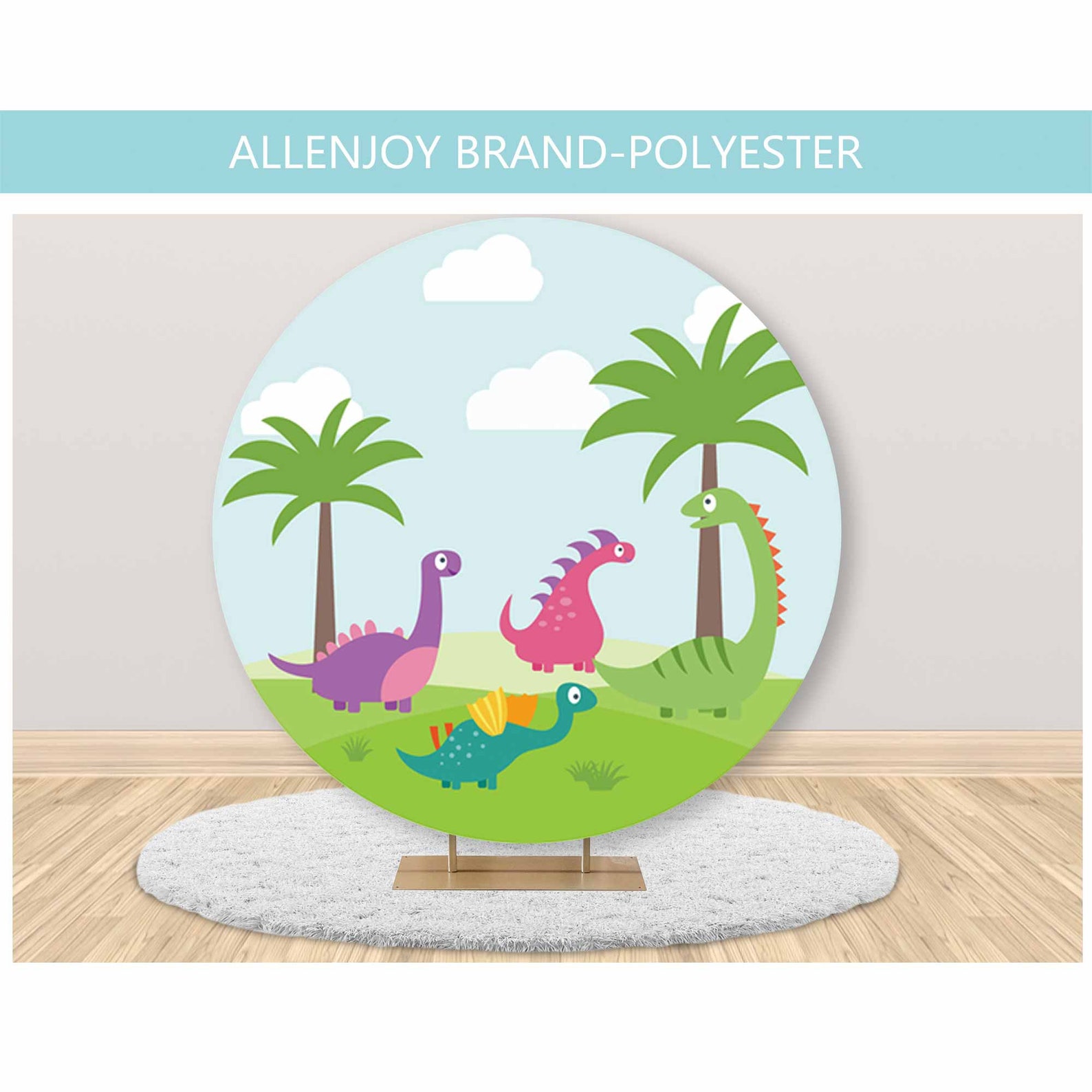 Round Backdrop Covers,dinosaur World Theme Backdrop,dinosaur Park ...