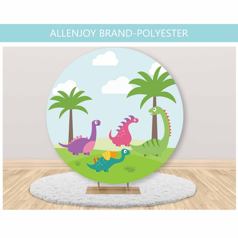 Round Backdrop Covers,dinosaur World Theme Backdrop,dinosaur Park ...