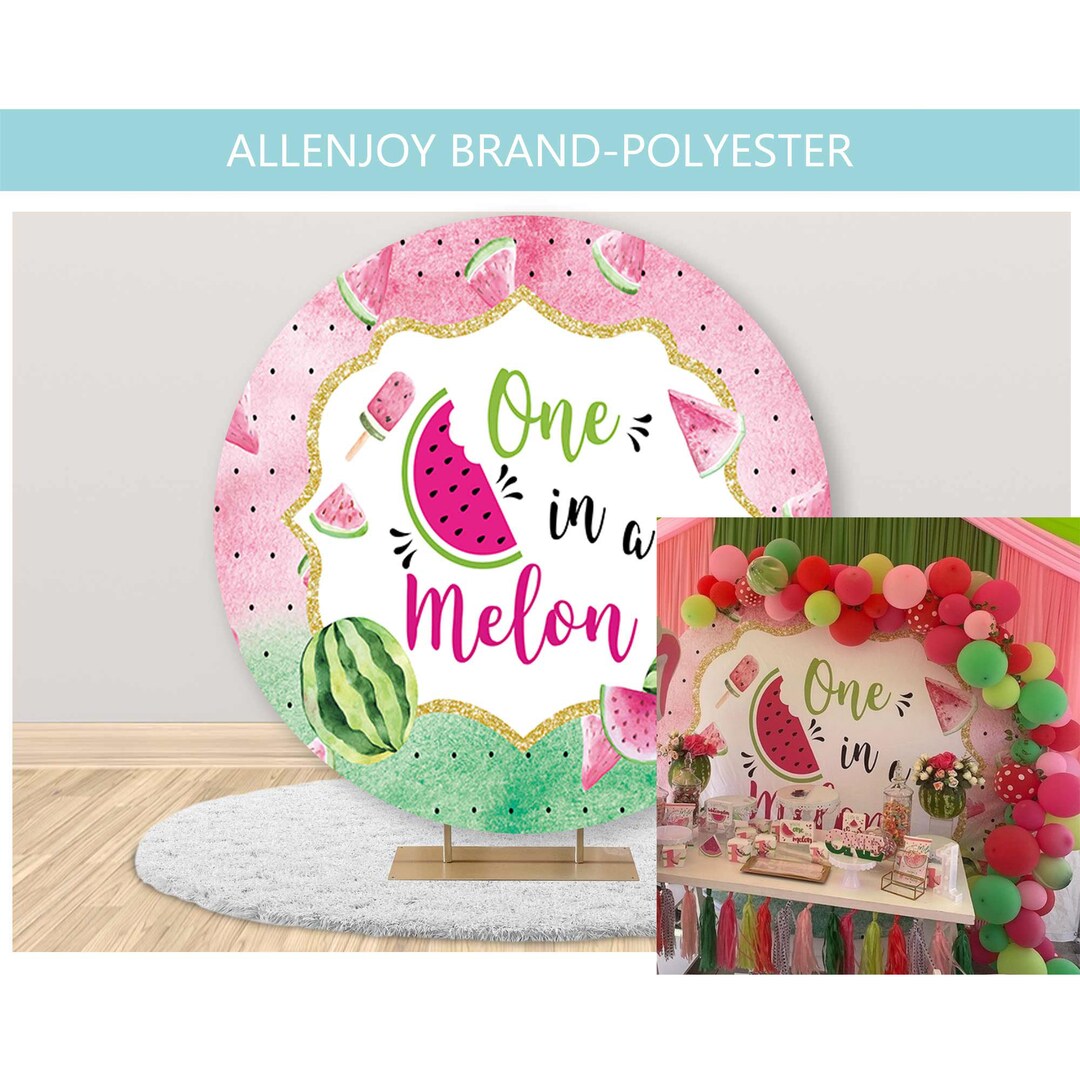 Watermelon Round Photography Backdrop Cover,summer Baby Shower 1st ...