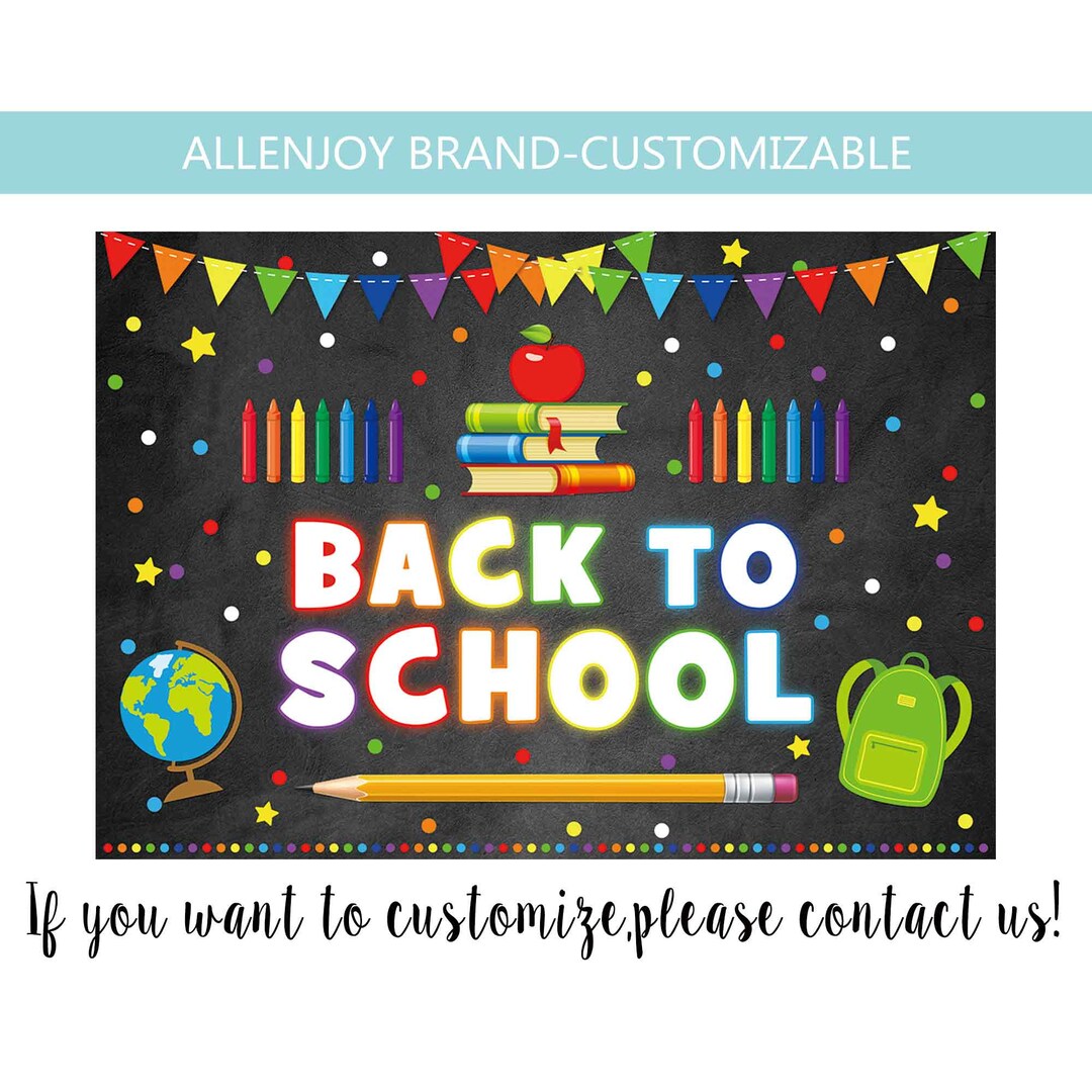 Back to School Backdrop,kindergarten Graduate Backdrop,child First Day ...