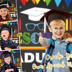 Kindergarten Graduation Backdrop Banner,preschool Graduation Party ...