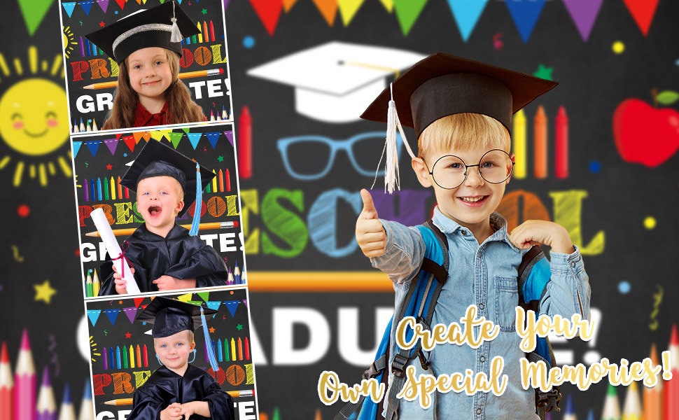 Kindergarten Graduation Backdrop Bannerpreschool Graduation - Etsy