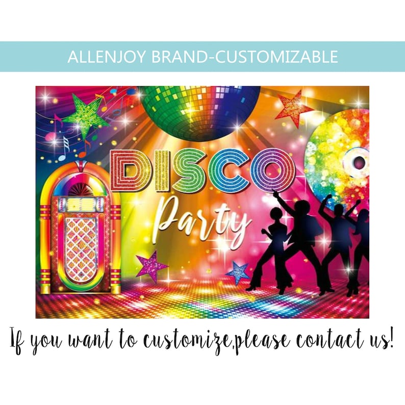 Disco 80s 90s 00s Party Backdrop, Back to 80s Dance Party Banner, Retro ...