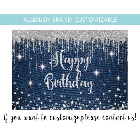 Denim Backdropdenim and Diamonds Birthday Backdropdrip - Etsy