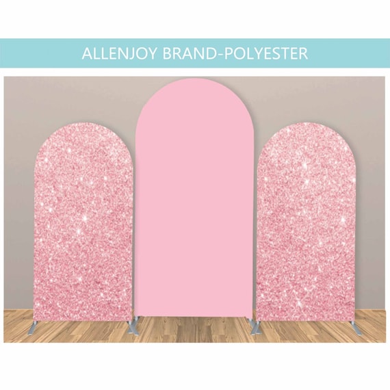 Pink Rose Gold Arch Backdropprinting 3D Glitters Chiara Arch | Etsy