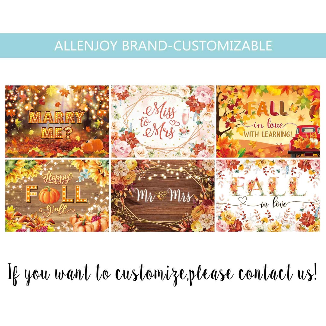 Fall in Love Backdrop,fall Bridal Shower Backdrop,fall Wedding Backdrop ...