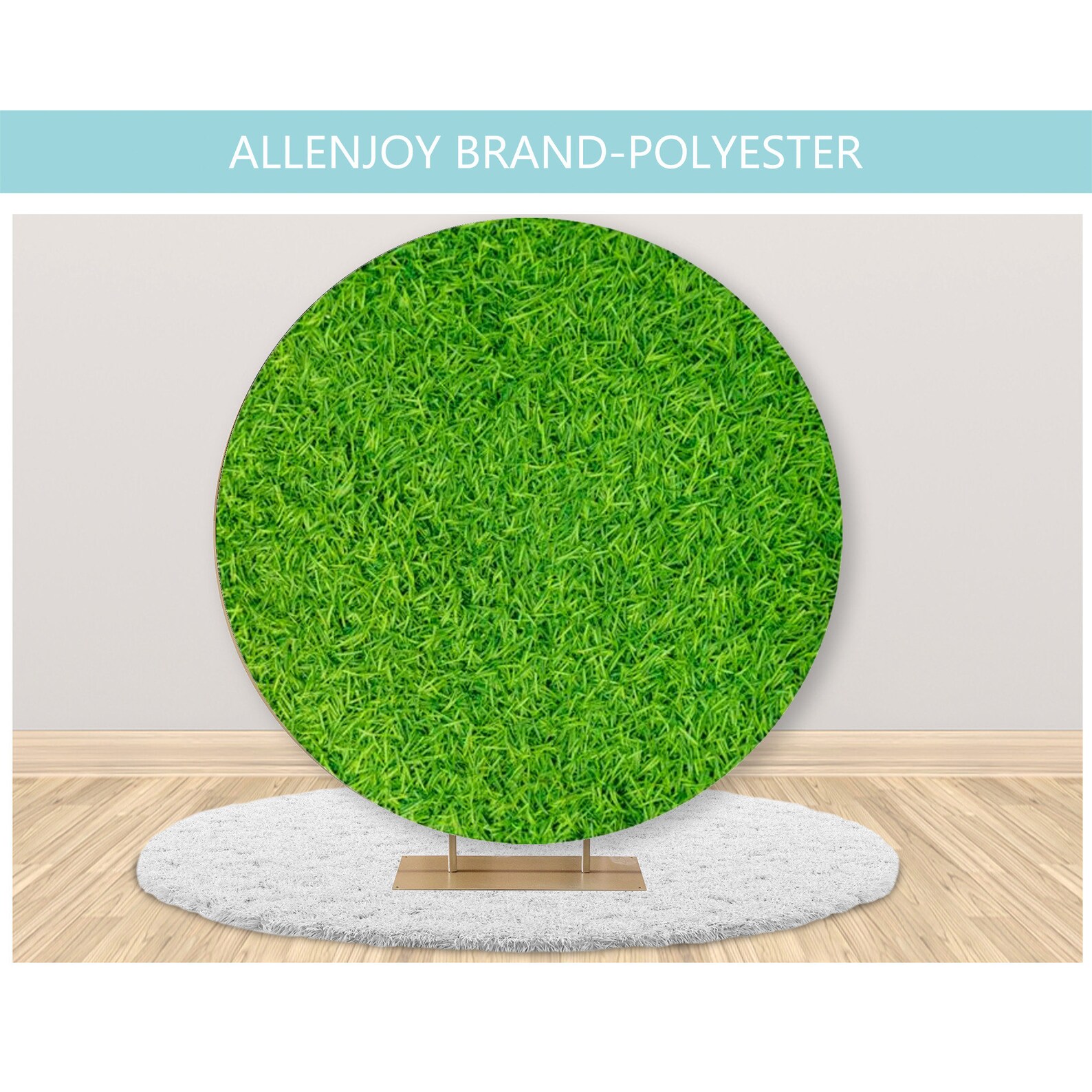 Green Grass Round Backdropcustom Wedding Birthday Party - Etsy
