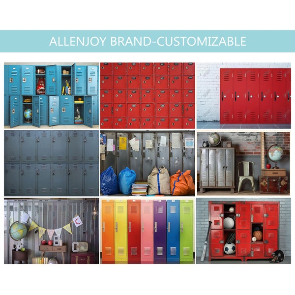 Back to School Locker Backdrop - Etsy
