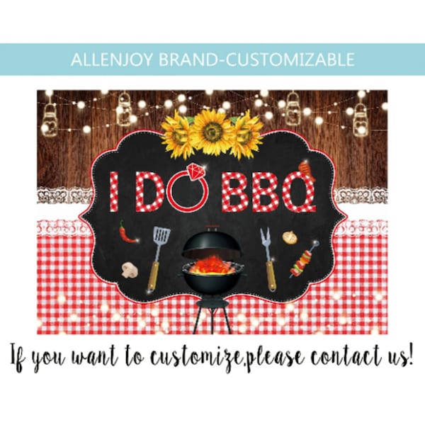 I Do Bbq Backdrop - Etsy