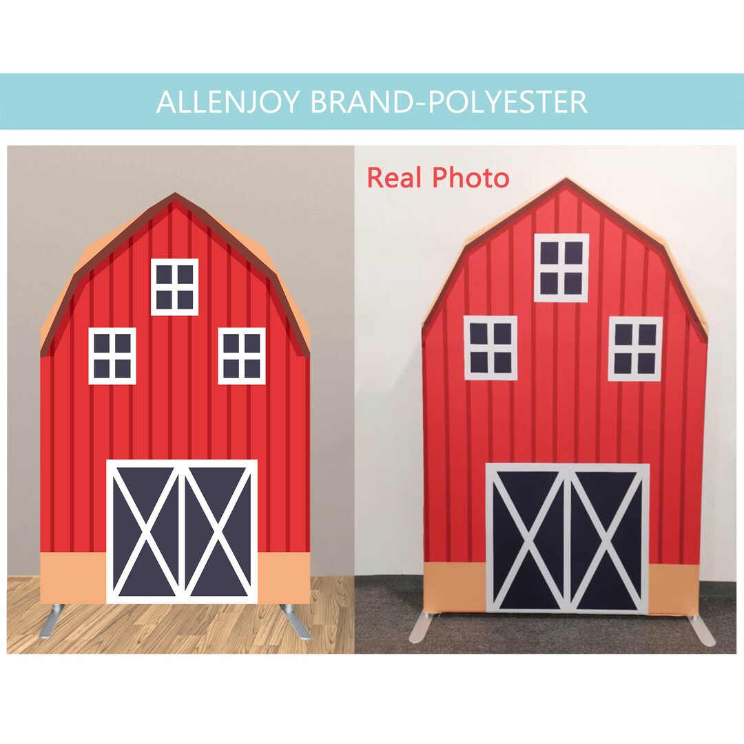 Red Barn Arch Backdrop,farm Themed Birthday Party Decoration Prop ...