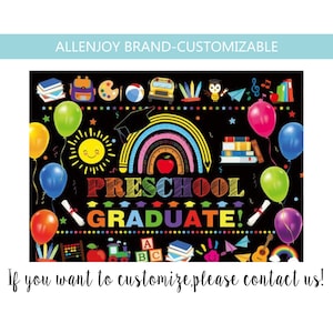 Preschool Graduation Backdrop,pre-k Graduation Backdrop,kindergarten ...