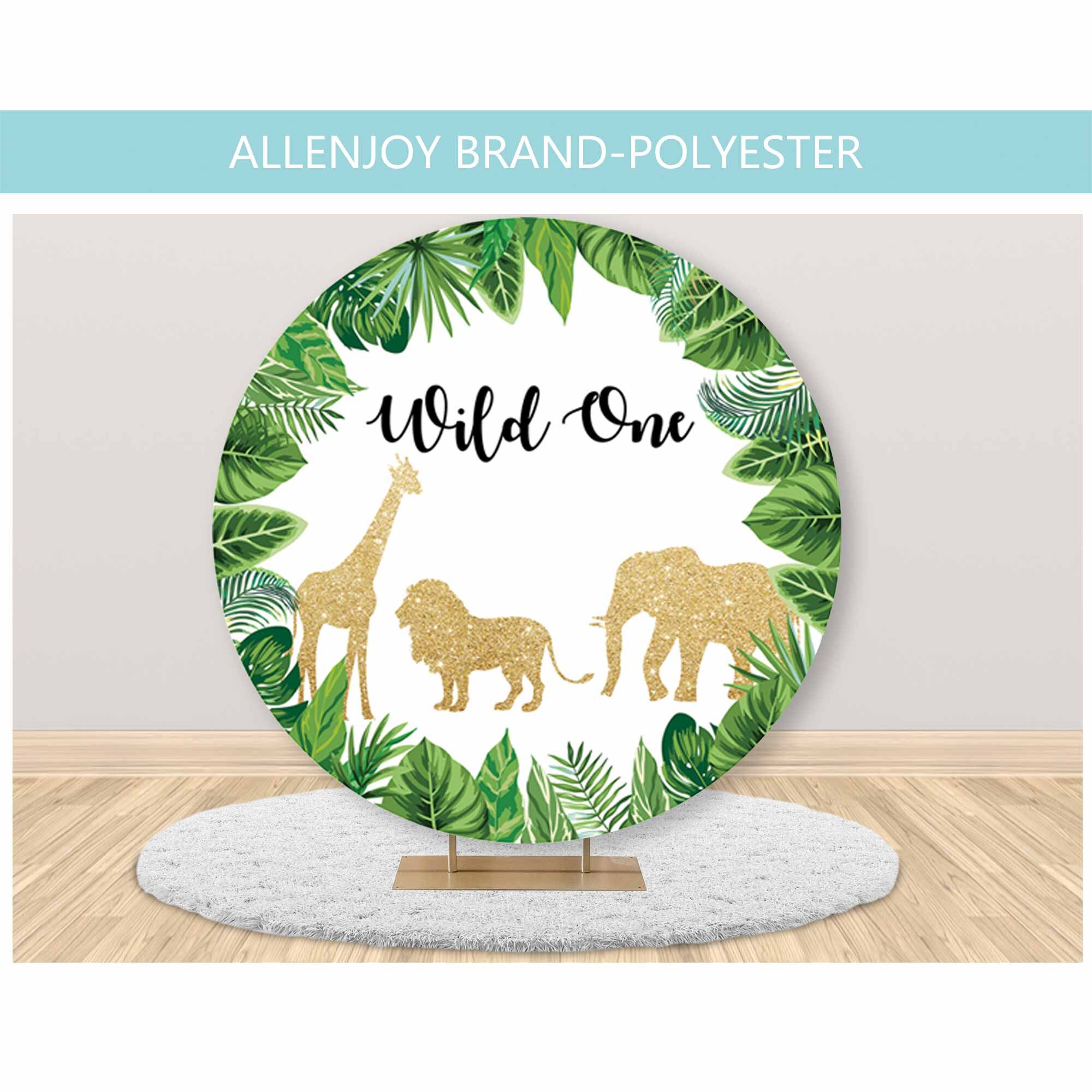 Circle Round Backdrop Coversafari Jungle Round Photography | Etsy