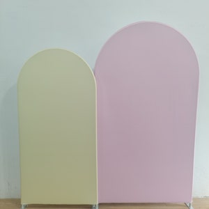 Light Yellow Arch Backdrop Cover,personalized Solid Color Arch Covers ...