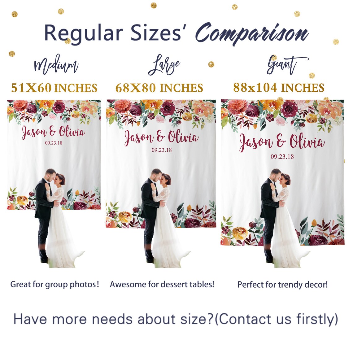 Personalized Wedding Backdrop Rustic Wood Wedding Backdrop | Etsy