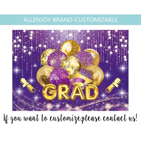 Purple and Gold Graduation Background 2024 - Etsy
