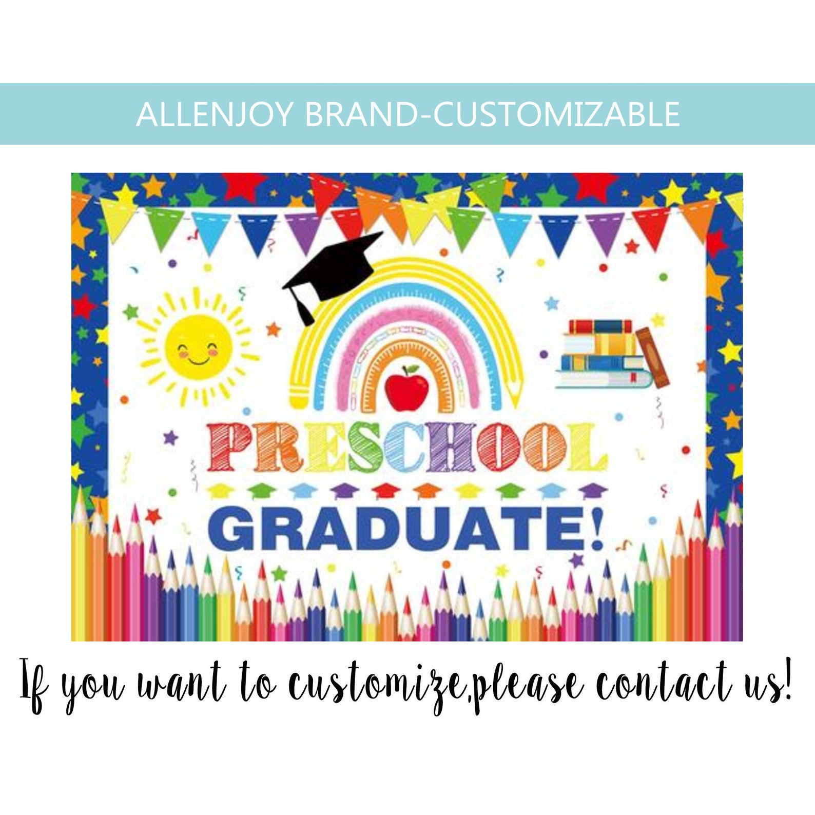 Preschool Graduation Backdroppre-k Graduation - Etsy