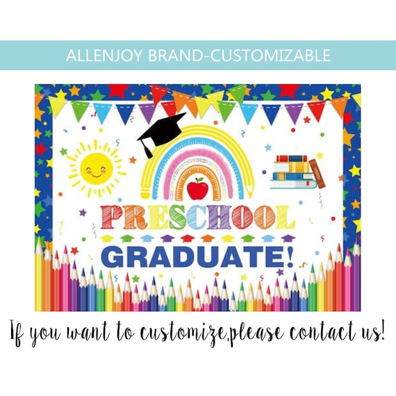 Preschool Graduation Backdroppre-k Graduation | Etsy