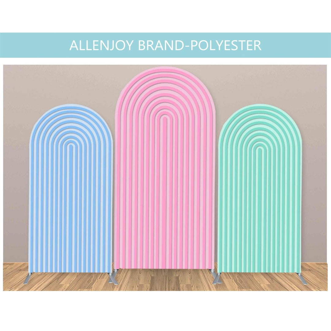 Rainbow Arch Backdrop,custom Pink Blue Chiara Arch Backdrop,groovy ...