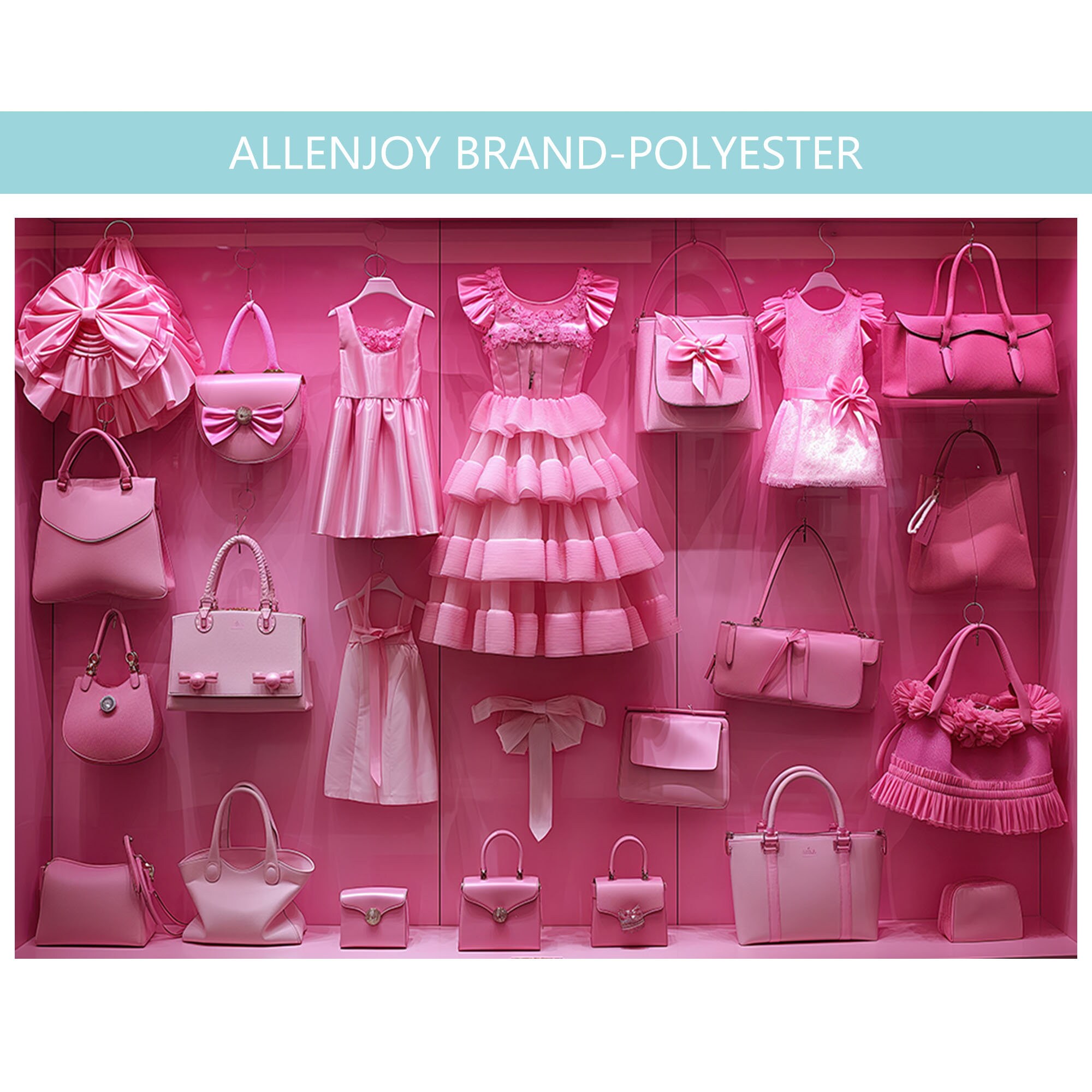 Pink Closet Birthday Backdrop, Pink Fashion Doll House Closet Baby ...