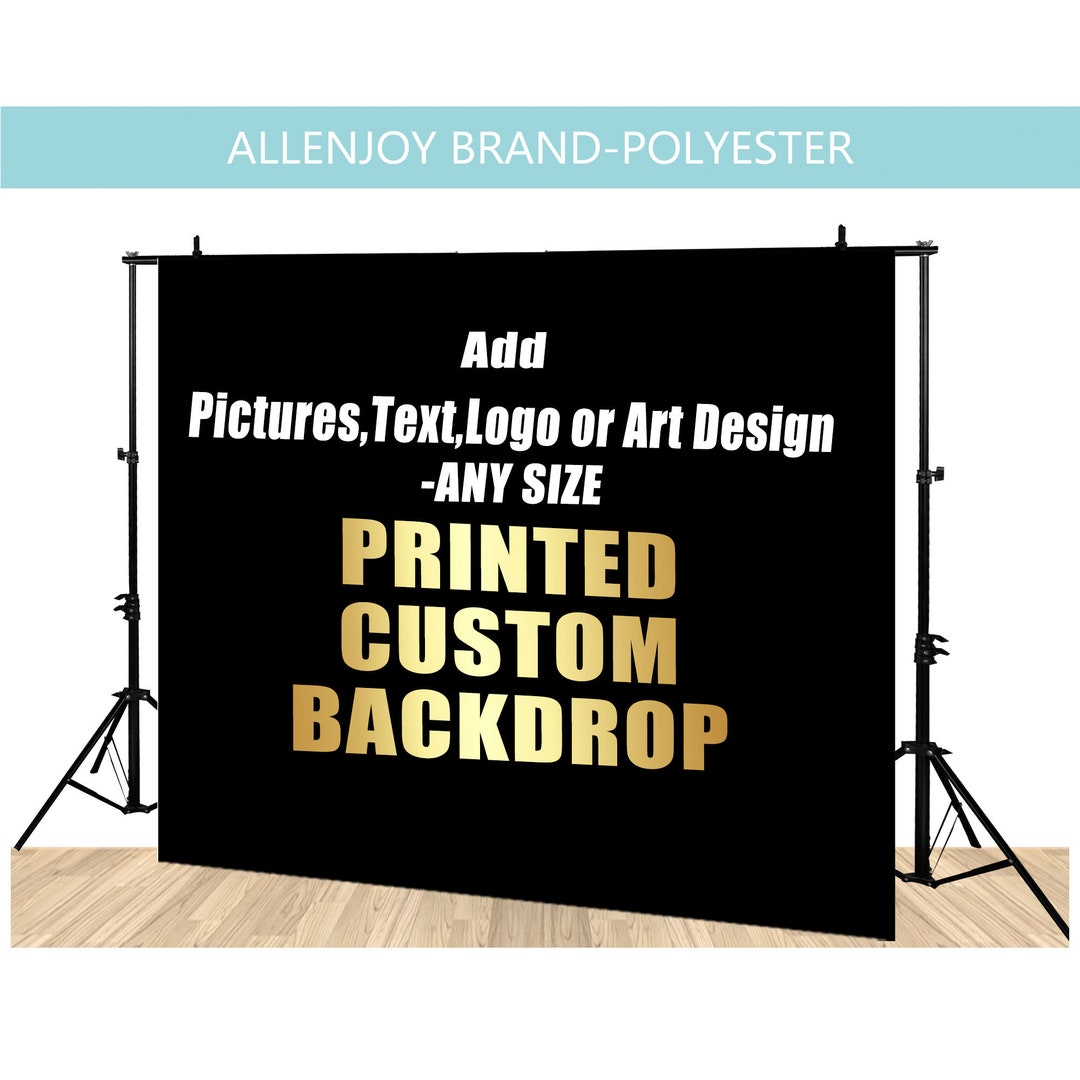 Printed Custom Party Backdrop Wrinkle-resistant Fabric Photography ...