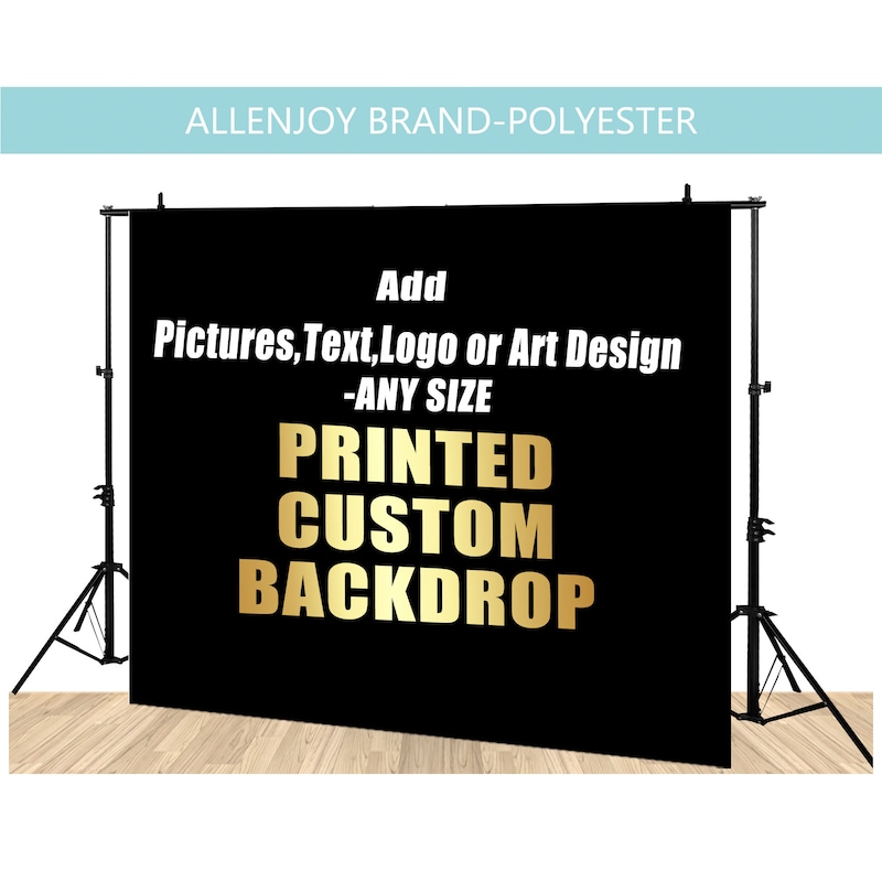 Picture Back Drop With Logo - Etsy UK