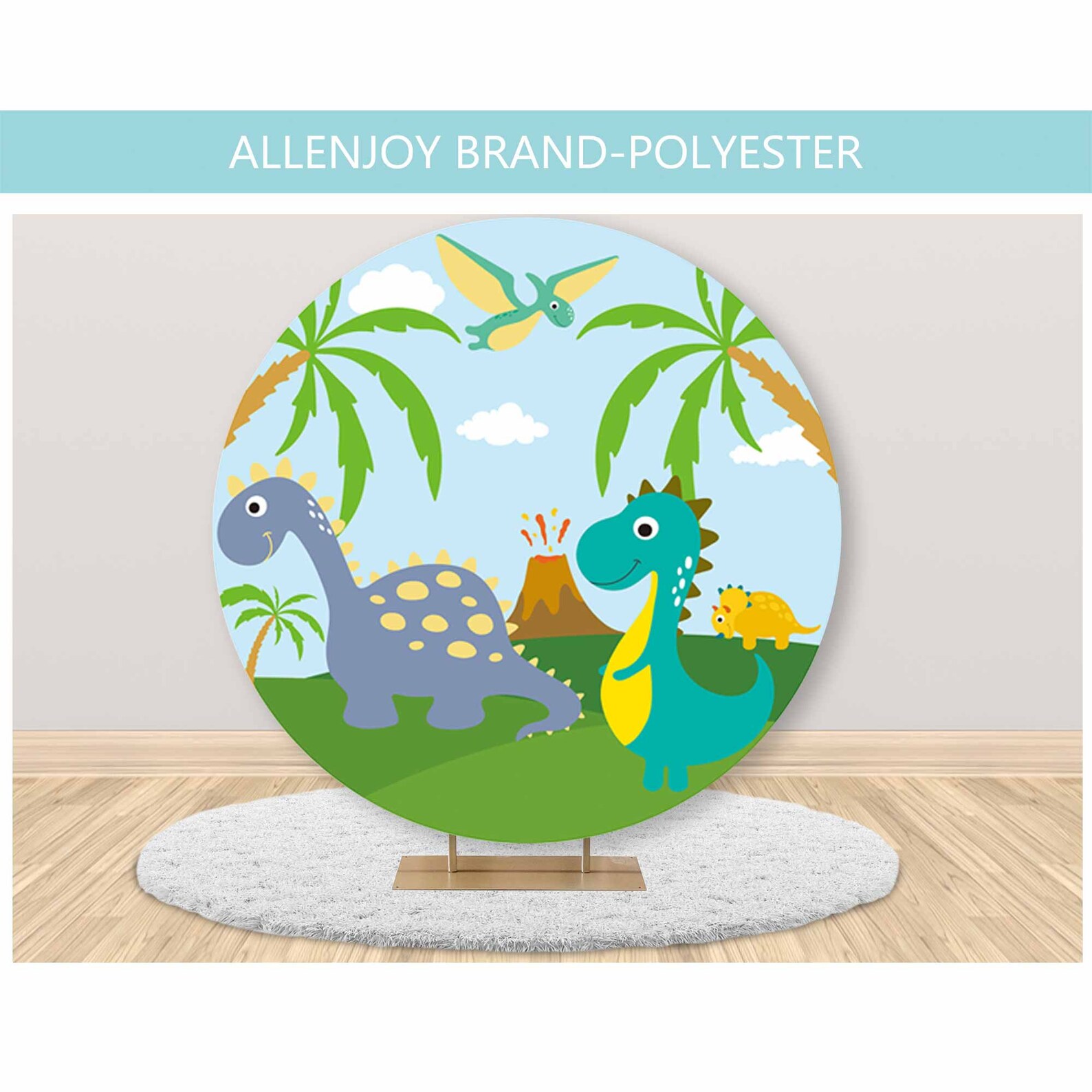 Round Backdrop Coversdinosaur World Theme Backdropdinosaur - Etsy