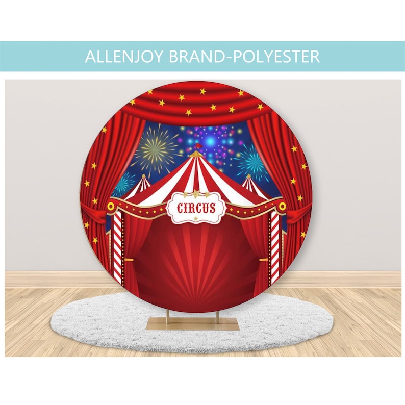 Circus Round Backdrop Cover,carnival Circus Tent Baby Birthday ...