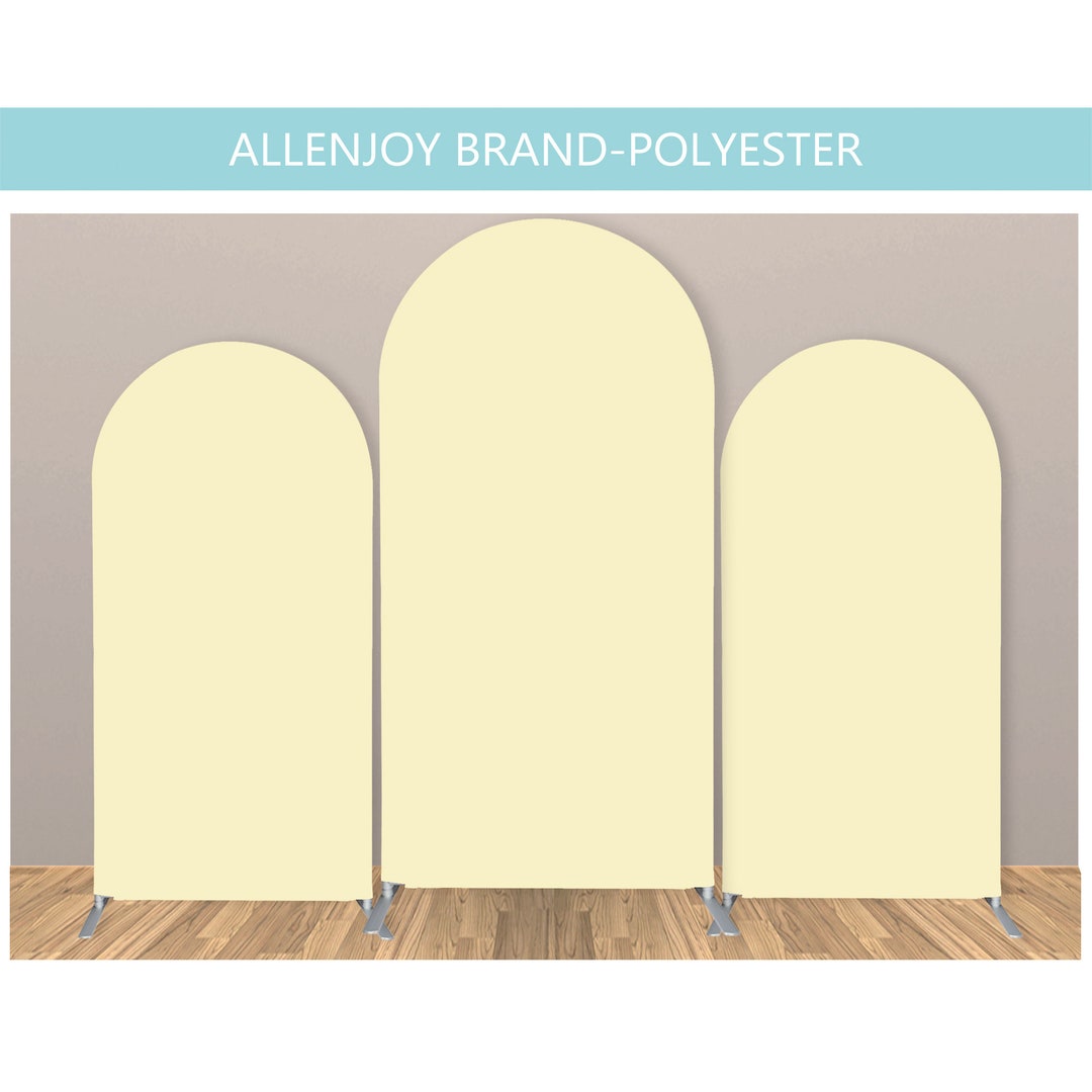 Light Yellow Arch Backdrop Cover,personalized Solid Color Arch Covers ...